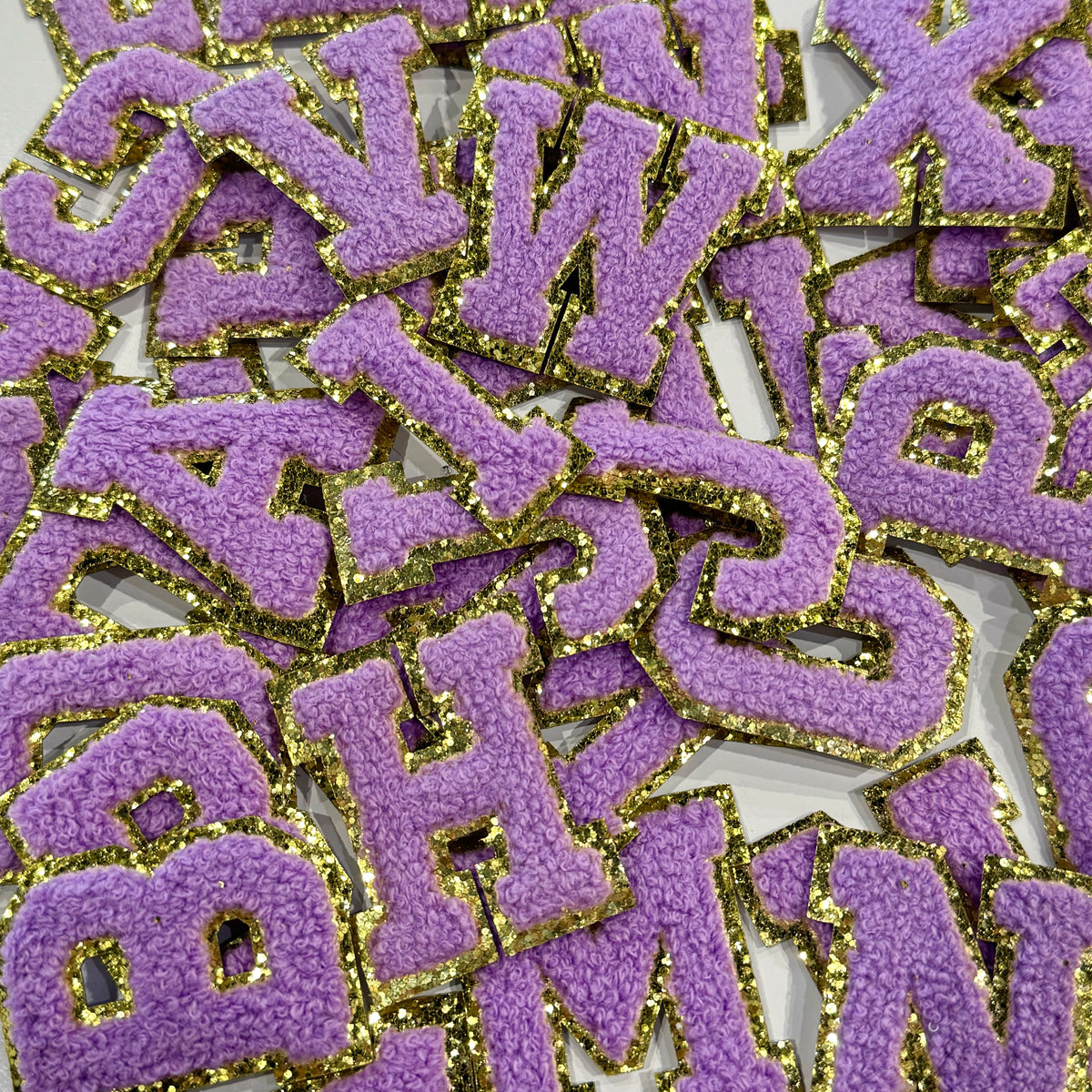 Purple Letter Patches | Medium – Bella Chic